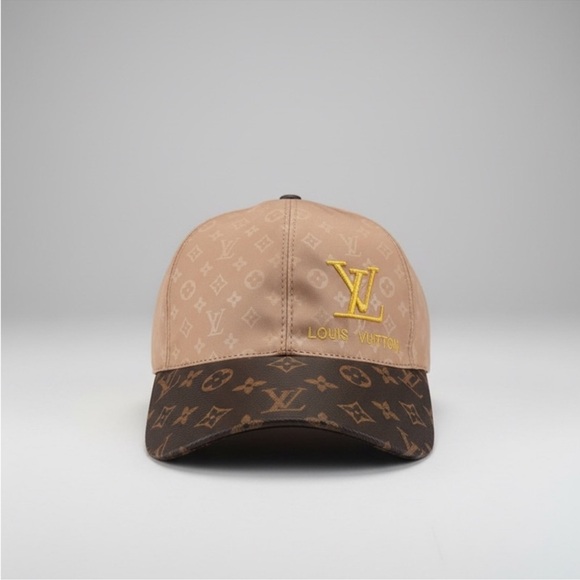 Louis Vuitton | Accessories | Louis Vuitton Brown Cream Monogram Hat Lv ...